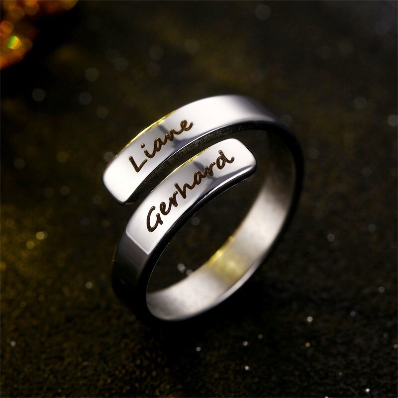 Engraved Name Ring – Zivi Fashion