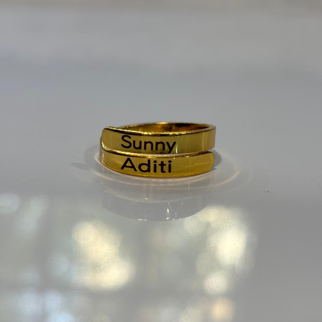 Engraved Name Ring – Zivi Fashion