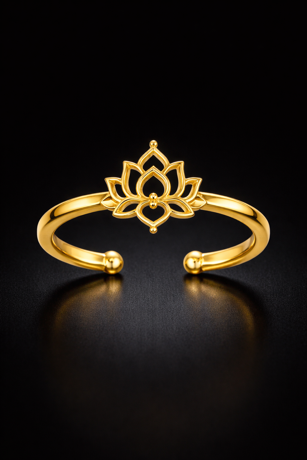 Lotus Adjustable Ring – Zivi Fashion